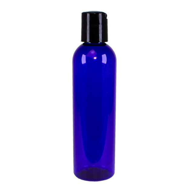 Blue Plastic Bottle with Disk Cap - Essential Nature Inc.